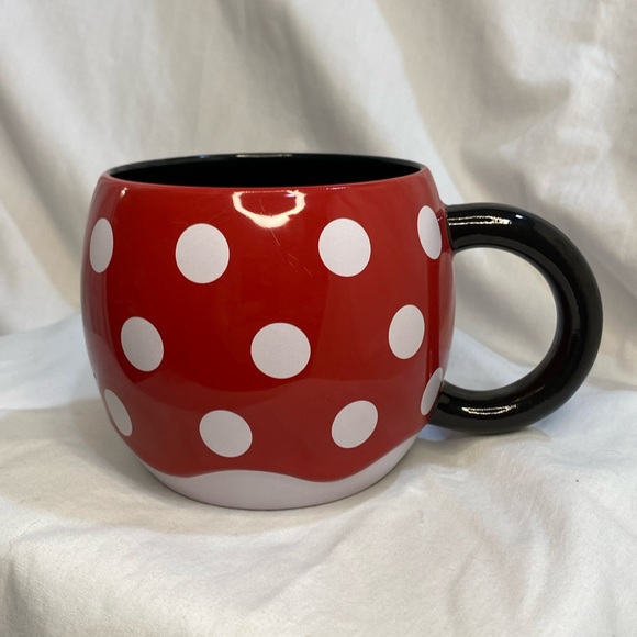 Disney | Kitchen | Minnie Mouse Lady Bug Coffee Mug Red White Dots ...